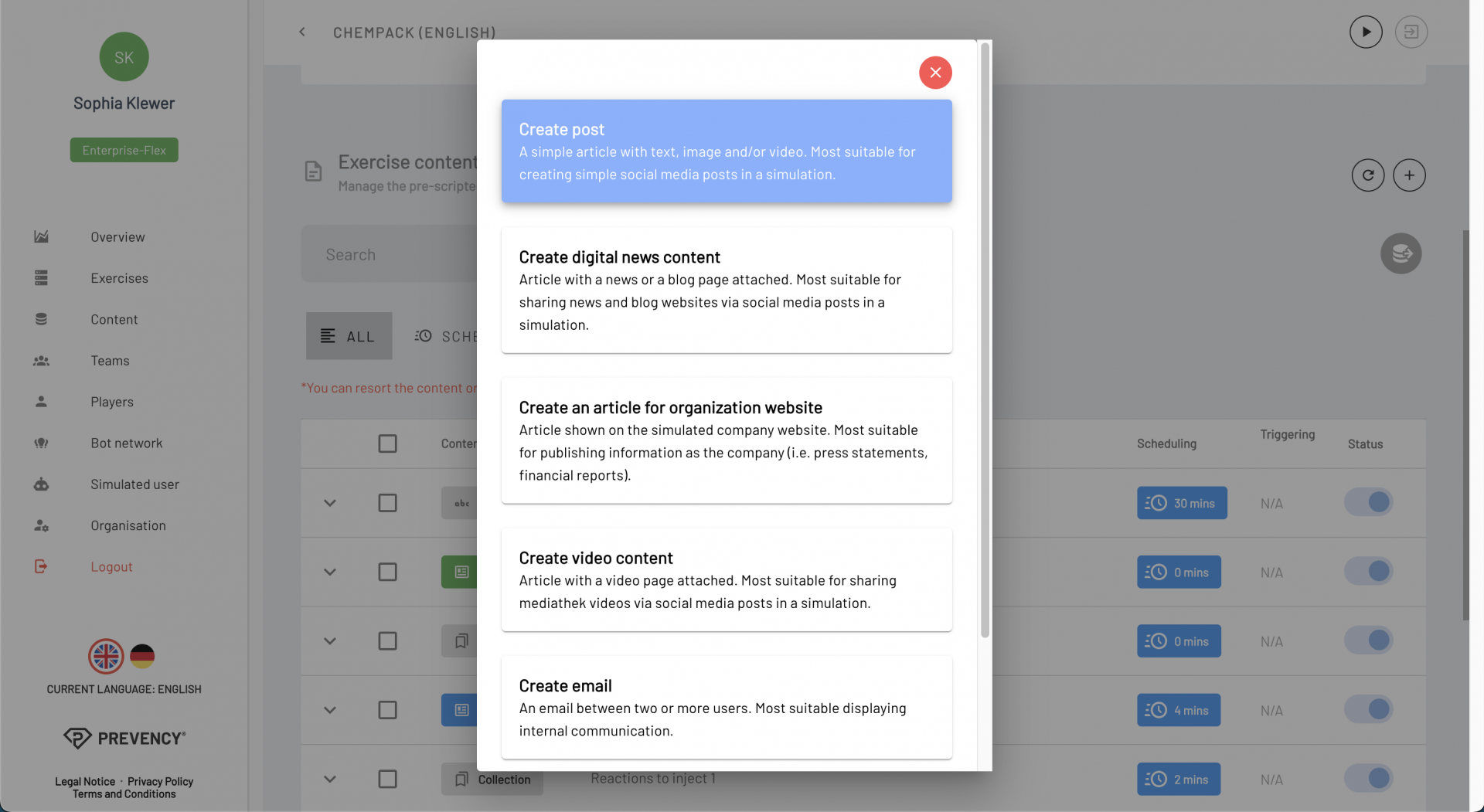 SOCIAL MEDIA SIMULATOR | Training tool for social media simulations
